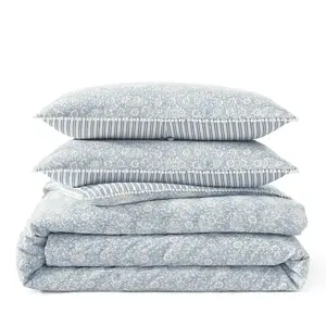 PERI HOME Ikat Eyelet Comforter Set, Full Queen