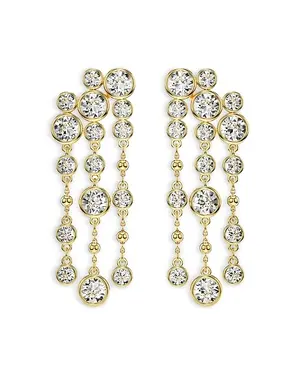 SWAROVSKI Imber Round Cut Drop Earrings - Gold