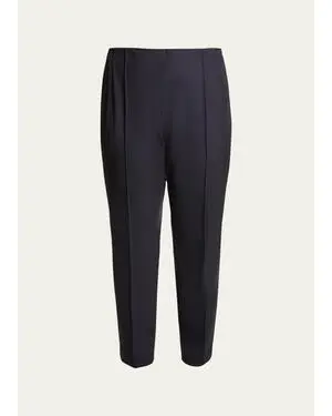 Lafayette 148 New York Acclaimed-stretch Gramercy Pants - Ink