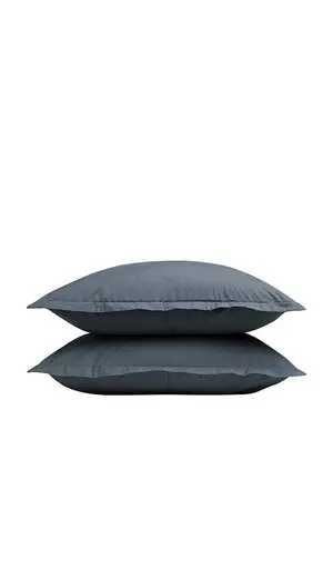 PARACHUTE Brushed Cotton Sham Set In . Also - Navy