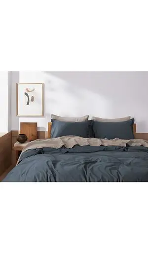 PARACHUTE Brushed Cotton Sham Set In . Also - Navy
