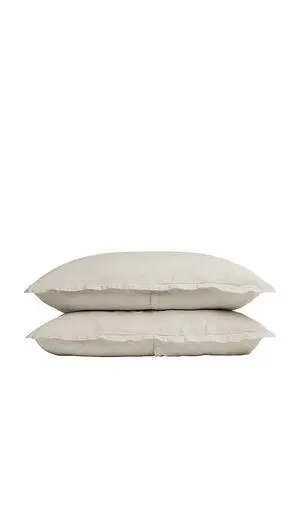 PARACHUTE Linen Sham Set In . Also - Beige
