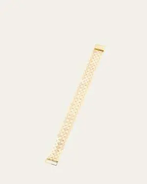 Lana Jewelry 14k Yellow Chainmail 3-row Bracelet - Gold