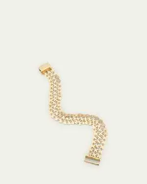 Lana Jewelry 14k Yellow Chainmail 3-row Bracelet