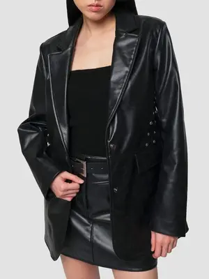 Apparis Kelan Faux Leather Blazer