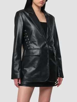 Apparis Kelan Faux Leather Blazer