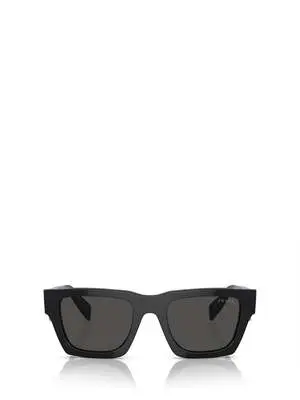 Prada Acetate Square Frame Sunglasses - Black