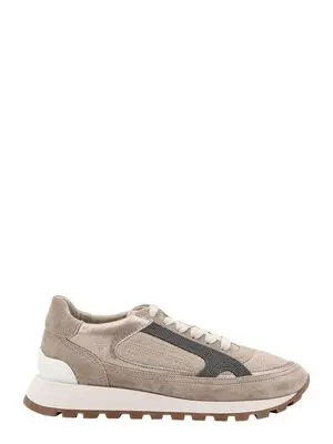 Brunello Cucinelli Leather Sneakers - Beige
