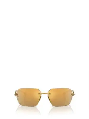 Prada Prada Eyewear Tortoiseshell Sunglasses - Satin Yellow Gold