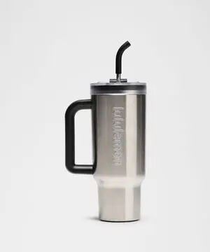 Lululemon Insulated Tumbler 40oz - Stainless Steel/black