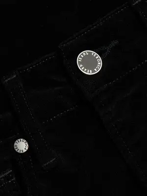 Veronica Beard Beverly Velvet Skinny-flare Pants