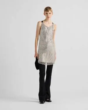 prada rhinestone embroidered mesh mini dress Plus Womens' Evening Gown: Allover Sequin-Embroidered Bodice & Satin –  Curvepretty main image 0