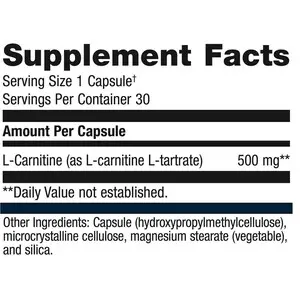 METAGENICS L-carnitine 30 Capsules