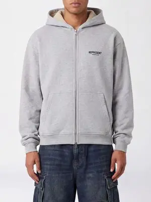 REPRESENT Zip Up Hoodie - Grey