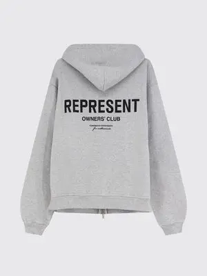 REPRESENT Zip Up Hoodie - Grey