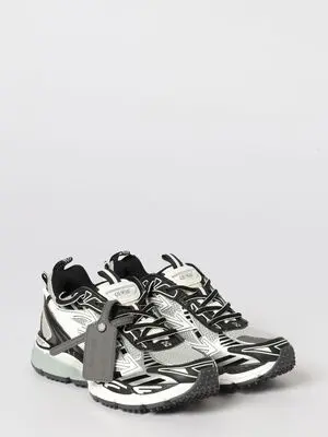 Off-White Be Right Back Rubber And Mesh Sneakers - Grey