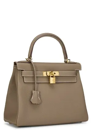 Hermès Togo Kelly Sellier 28 - Grey