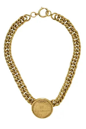 Chanel Rue Cambon Coin Choker - Gold