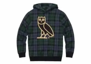 OVO Tartan Og Owl Hoodie - Green