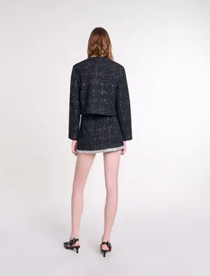 Maje Cotton Tweed Jacket