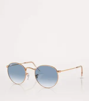 Ray-ban Round Metal Sunglasses - Gold