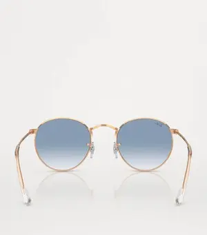 Ray-ban Round Metal Sunglasses - Gold