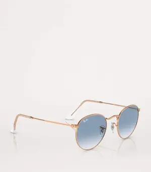 Ray-ban Round Metal Sunglasses - Gold