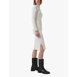 LEEM Jacquard-knit Midi Dress