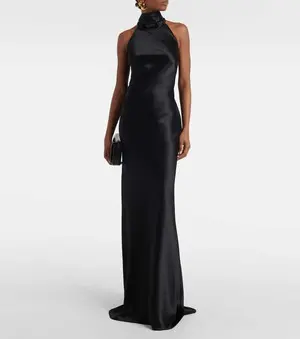 Ralph Lauren Chilton Halterneck Gown - Black