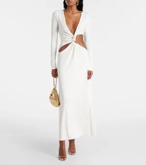 Christopher Esber Cavern Stone Gown - White