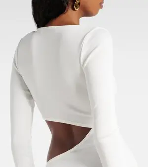 Christopher Esber Cavern Stone Gown - White