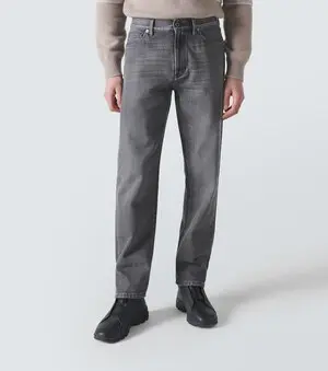 Zegna Roccia Faded Straight Leg Jeans
