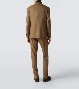 Zegna Double-breasted Wool Twill Suit