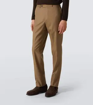 Zegna Double-breasted Wool Twill Suit