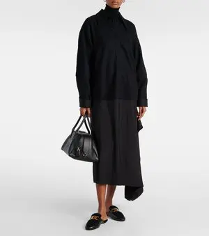 TOD'S Catena Kate Shearling And Leather Mules - Black