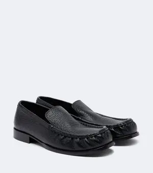 Dries Van Noten Leather Loafers - Black
