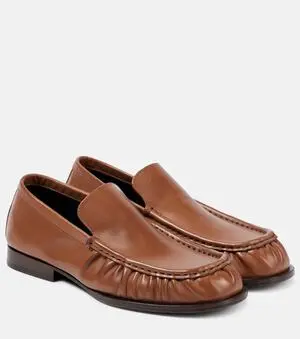 Dries Van Noten Leather Loafers - Brown