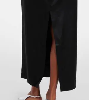 SIR. Sonora Evening Silk-blend Satin Midi Dress