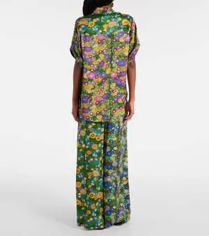 ALEMAIS Printed Silk Shirt
