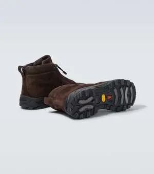 Zegna Triple Stitch Suede High-top Sneakers