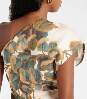 SIR. Belletto Asymmetric Crop Top - Beige