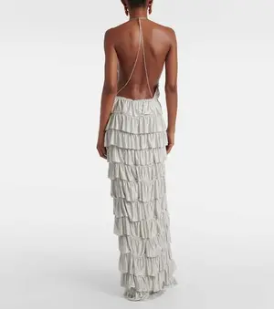 TOM FORD Ruffled Tiered Gown
