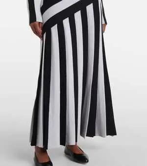 Gabriela Hearst Seema Striped Wool Maxi Dress