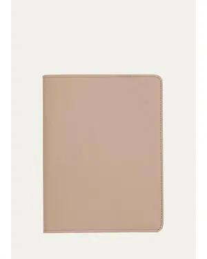 GRAPHIC IMAGE 9" Refillable Leather Notebook - Sand