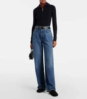 Tory Burch Mellow Suede Mules - Black