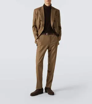 Zegna Double-breasted Wool Twill Suit