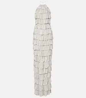 TOM FORD Ruffled Tiered Gown