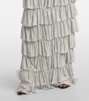 TOM FORD Ruffled Tiered Gown