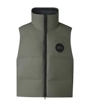 Canada Goose Grandview Cropped Vest Label - Sage