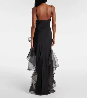 SIR. Sage Flounce Maxi Dress